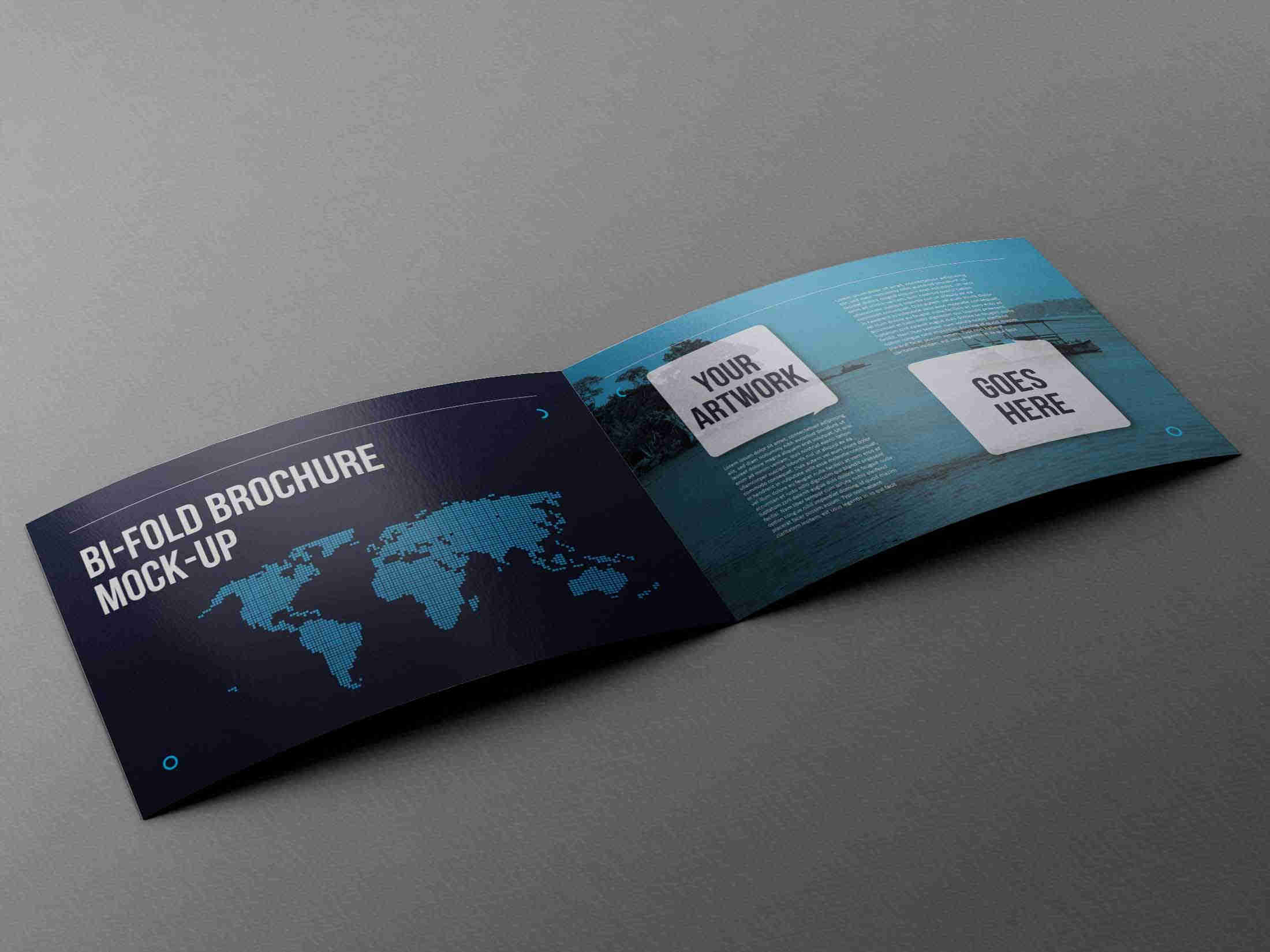 二折页效果图样机 – PS样机网